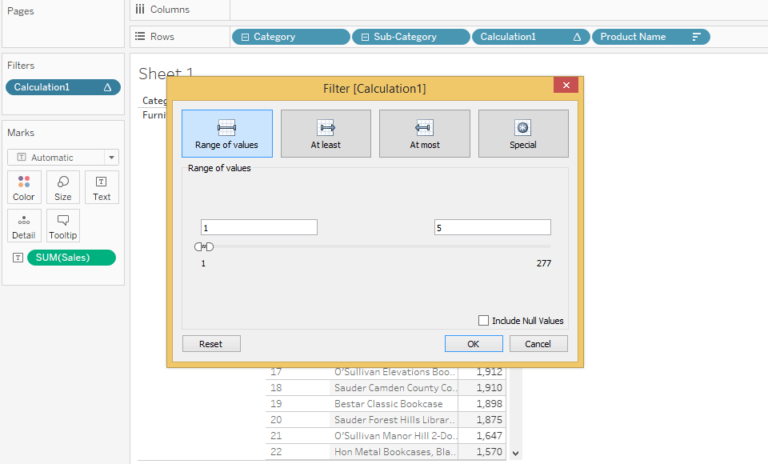 Tableau – How to display top 5 within a subcategory | Step by Step ...