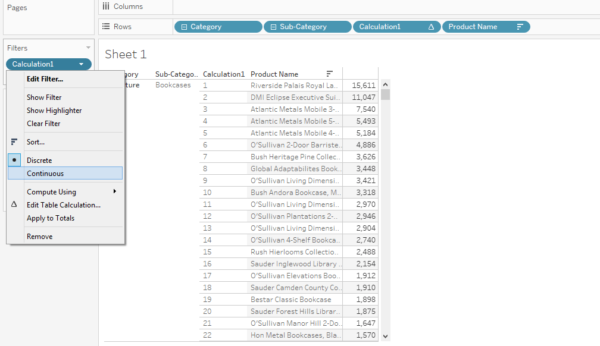 Tableau – How to display top 5 within a subcategory | Step by Step ...